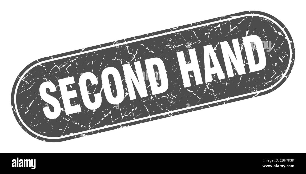 second hand sign. second hand grunge black stamp. Label Stock Vector ...