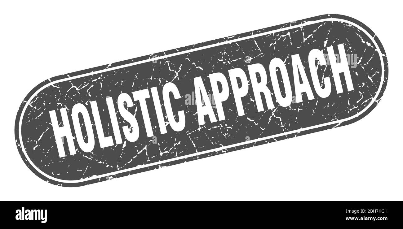 holistic approach sign. holistic approach grunge black stamp. Label ...