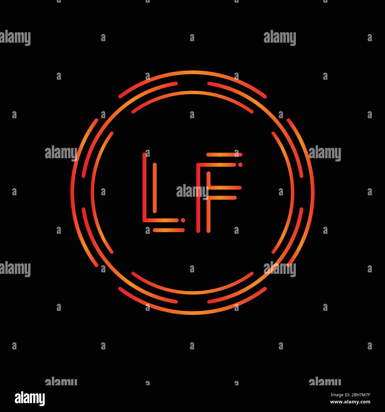 Initial LF letter Logo Design vector Template. Abstract Letter LF logo ... Initial LF letter Logo Design vector Template. Abstract Letter LF logo ...