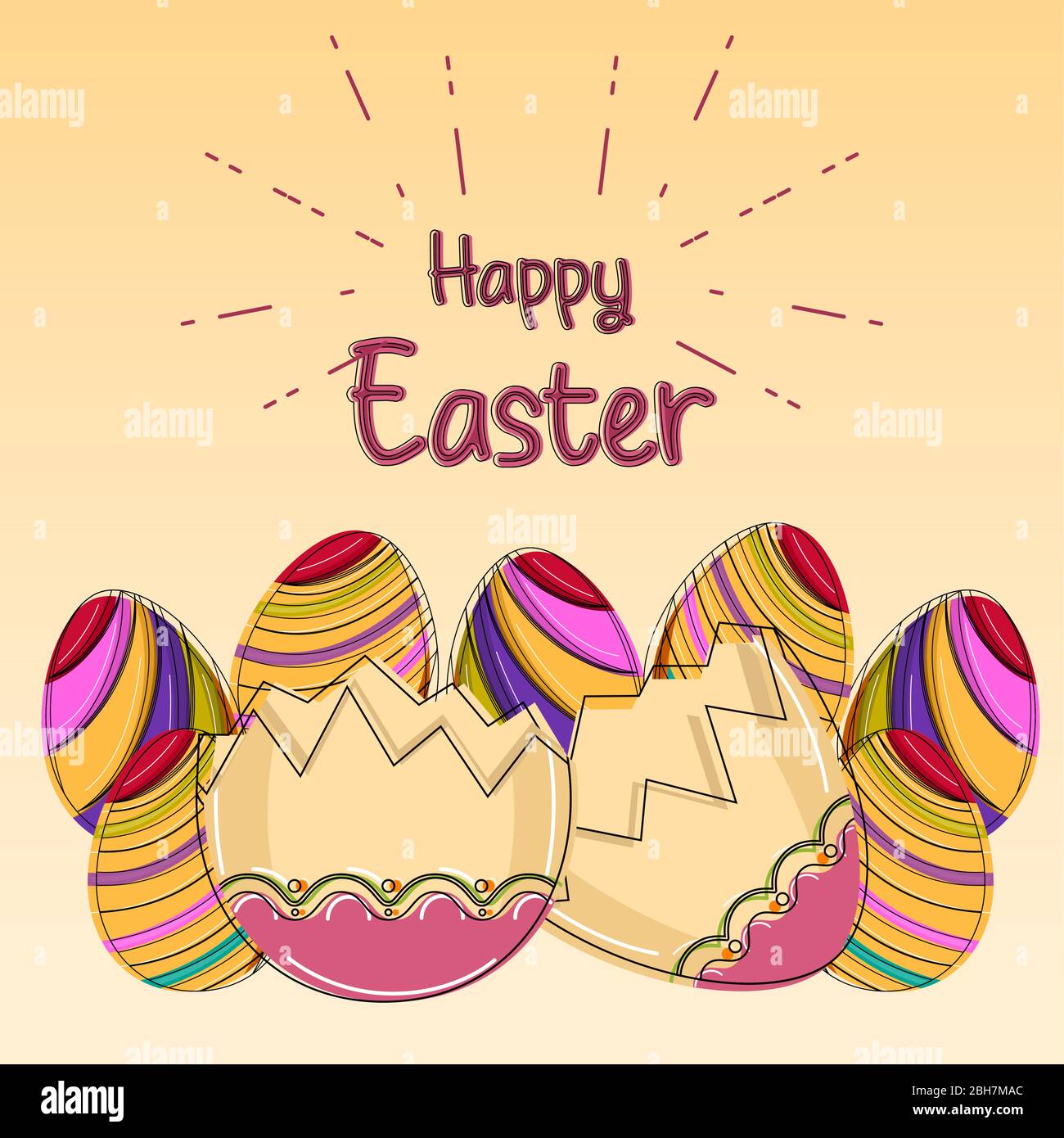 Happy easter poster Stock Vector Image & Art - Alamy