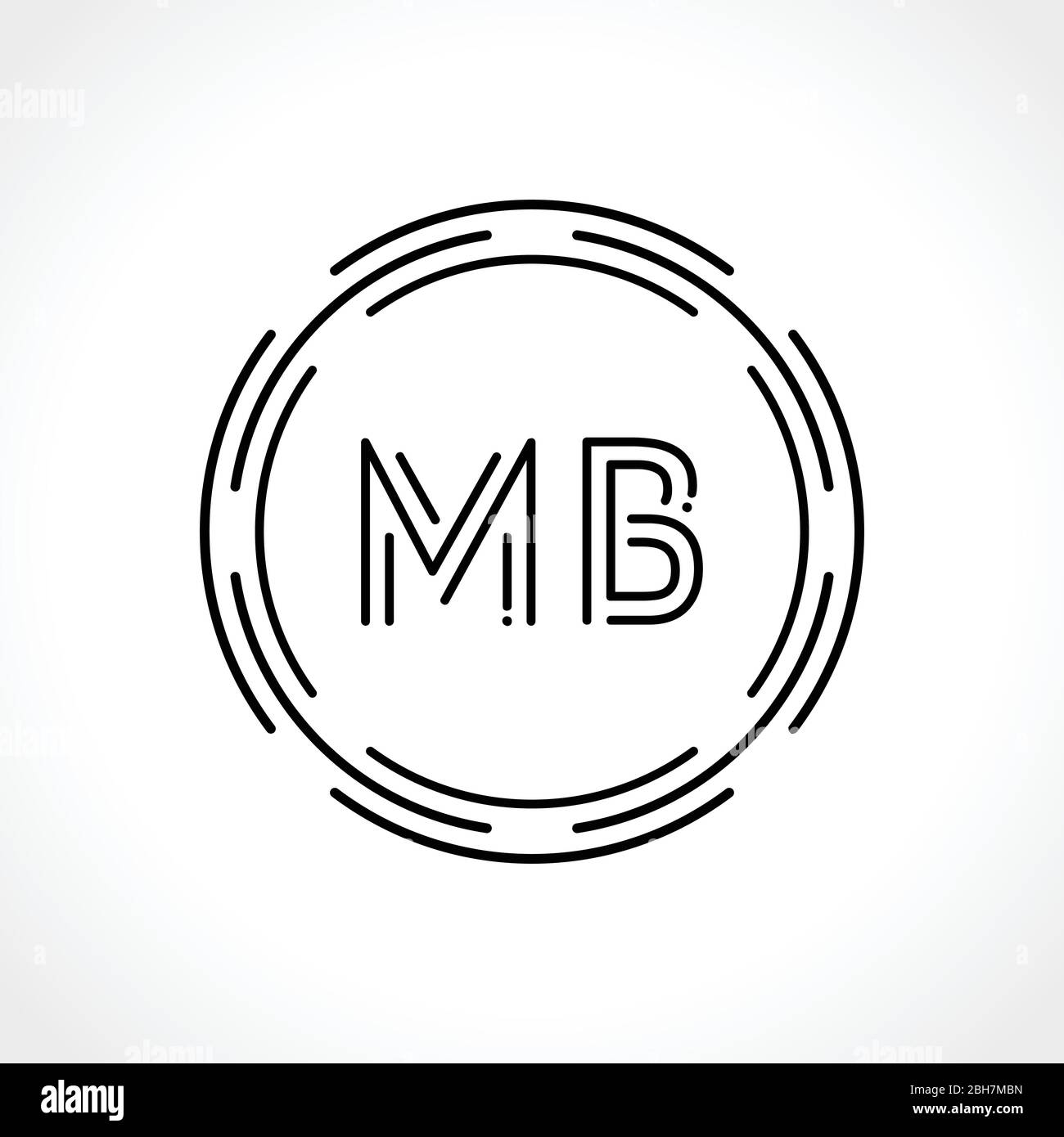 Initial MB letter Logo Design vector Template. Abstract Letter MB logo Design Stock Vector Image ...