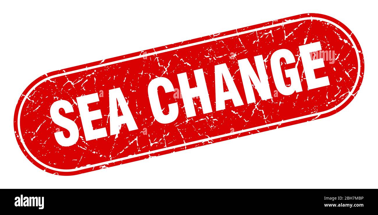 sea change sign. sea change grunge red stamp. Label Stock Vector Image ...