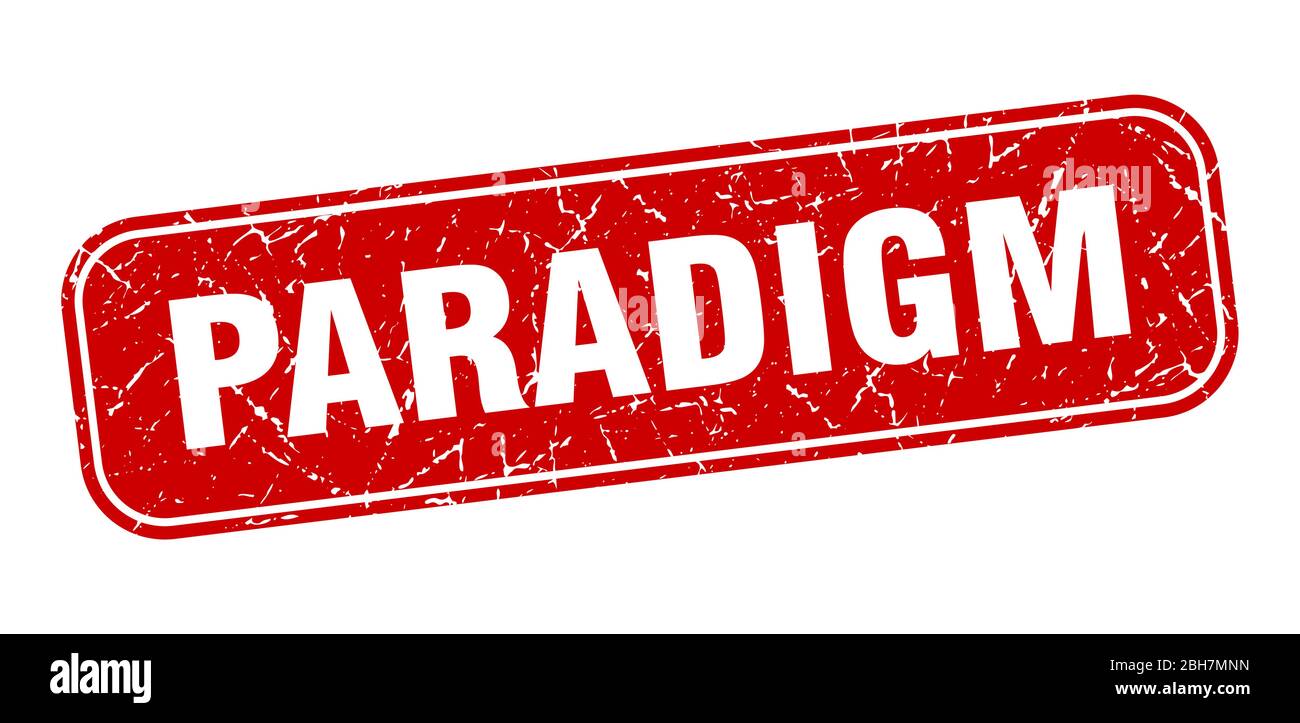 paradigm stamp. paradigm square grungy red sign Stock Vector Image ...
