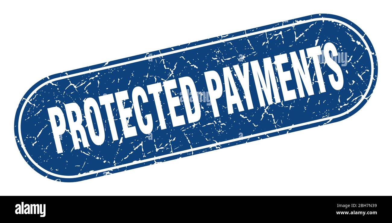 protected payments sign. protected payments grunge blue stamp. Label Stock Vector Image & Art ...