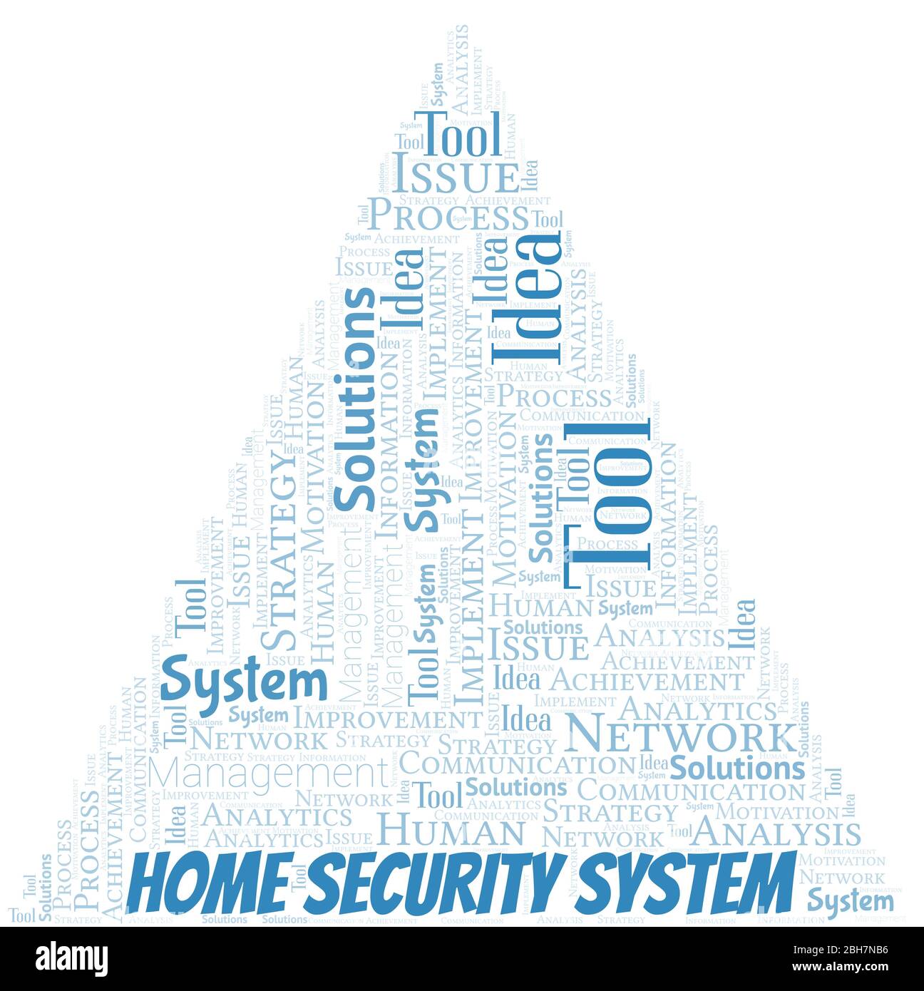 Home Security System typography vector word cloud. Wordcloud collage ...