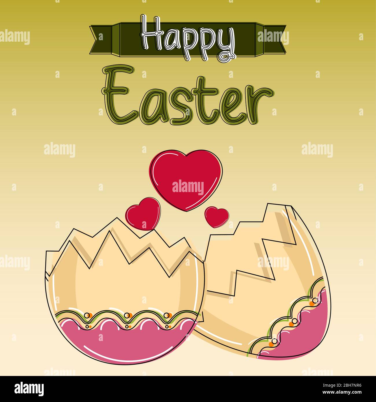 Happy easter poster Stock Vector Image & Art - Alamy