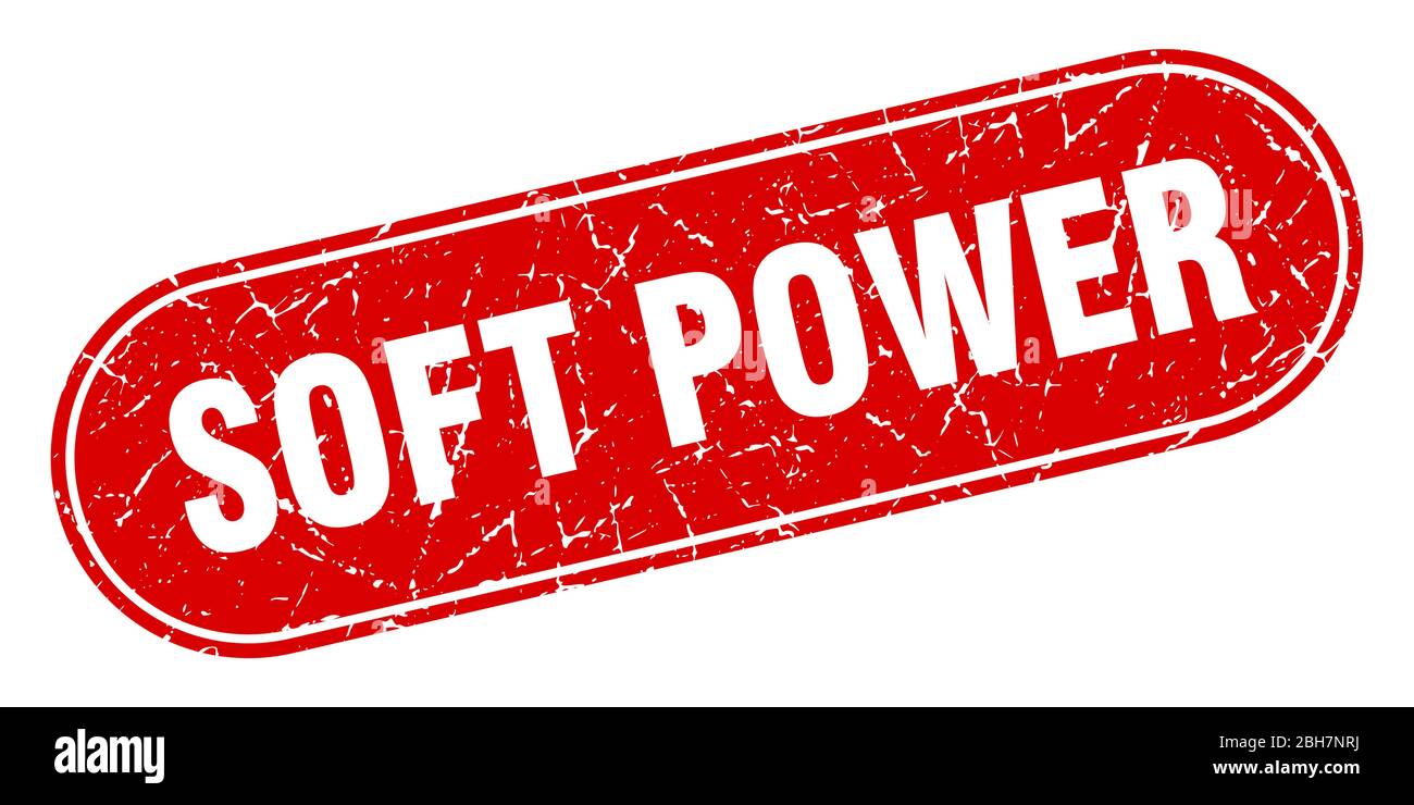 soft power sign. soft power grunge red stamp. Label Stock Vector Image ...