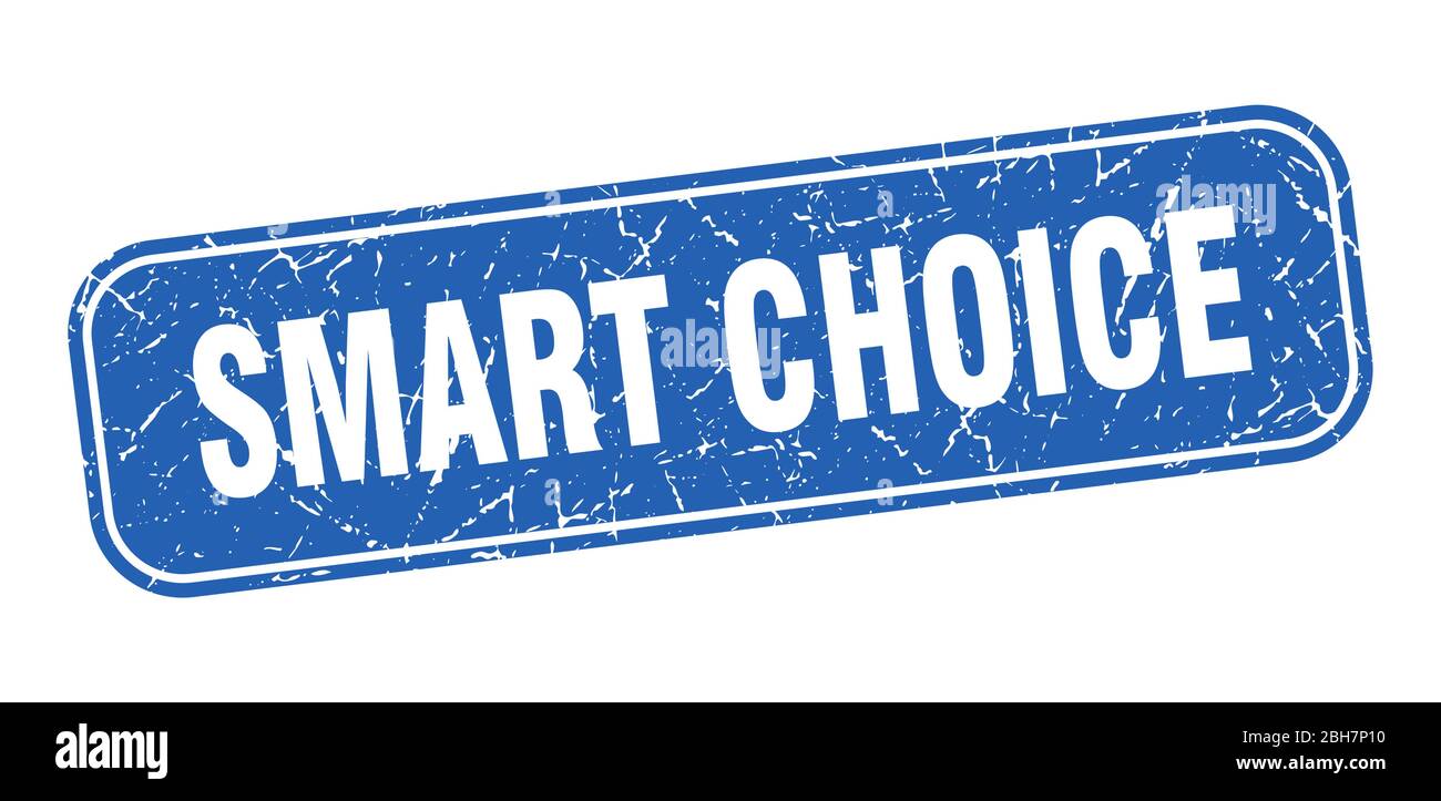 smart choice stamp. smart choice square grungy blue sign Stock Vector ...