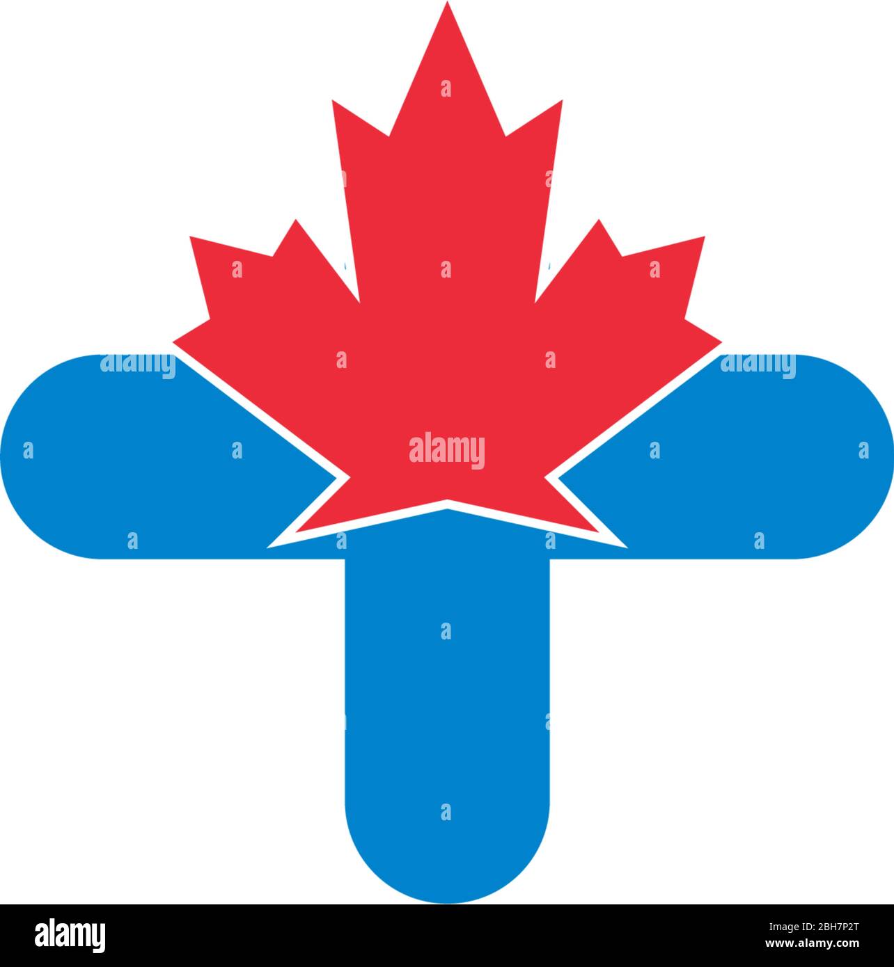 Maple leaf medical pharmacy logo icon illustration Stock Vector Image ...