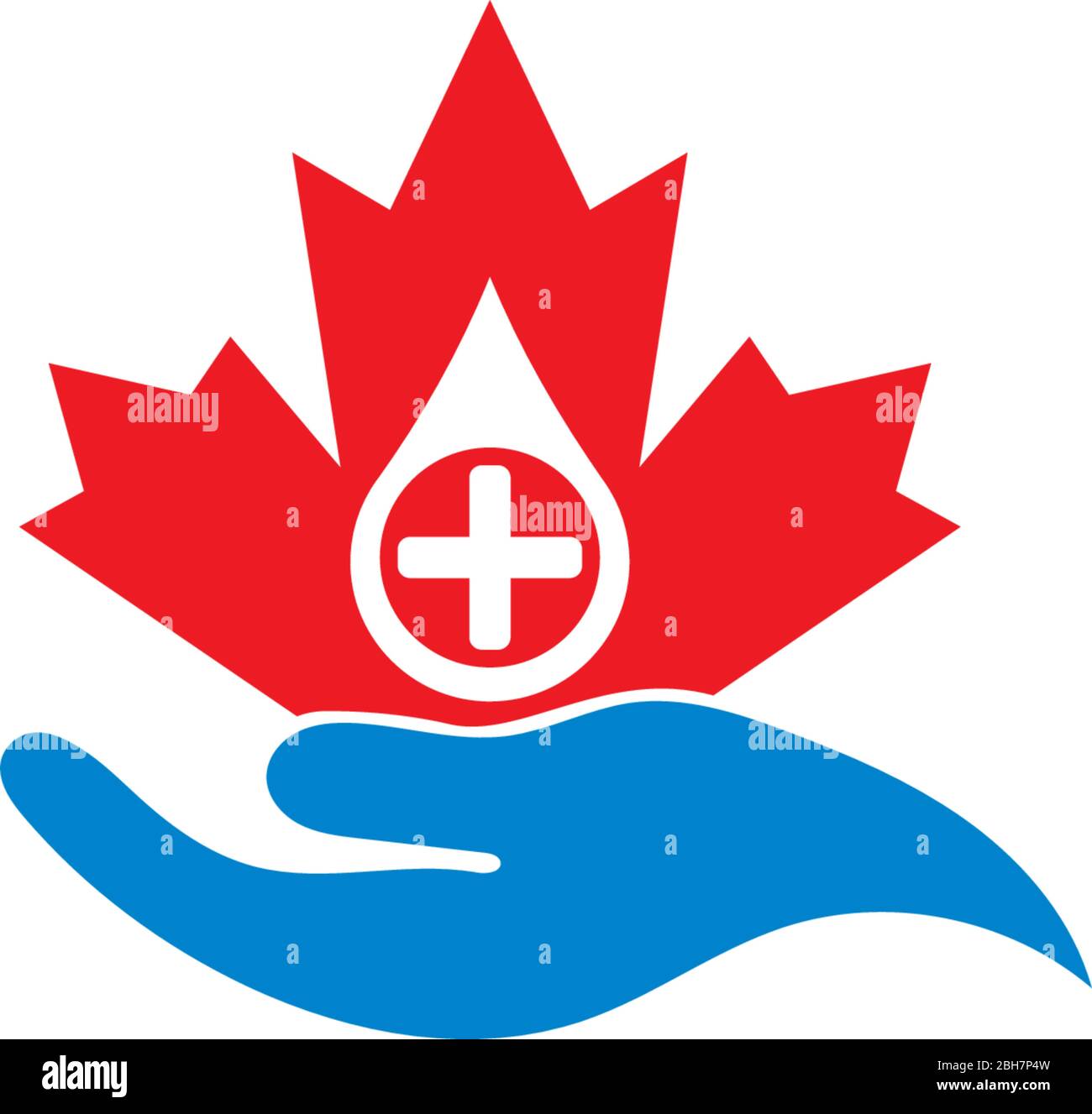 Maple leaf medical pharmacy logo icon illustration Stock Vector Image ...