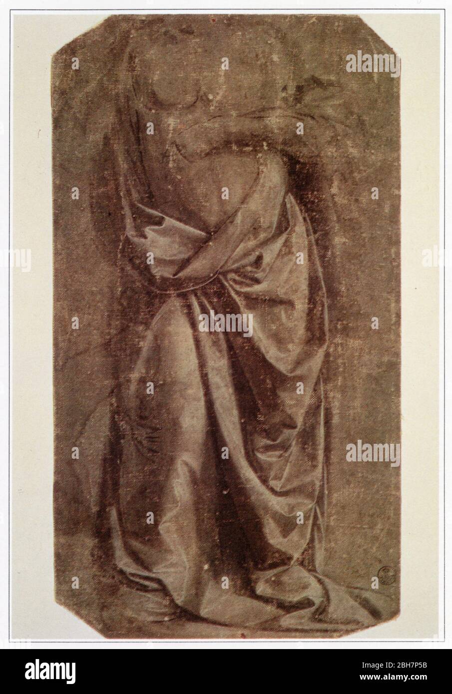 Leonardo da Vinci. Draped Figure. 1508 Stock Photo - Alamy