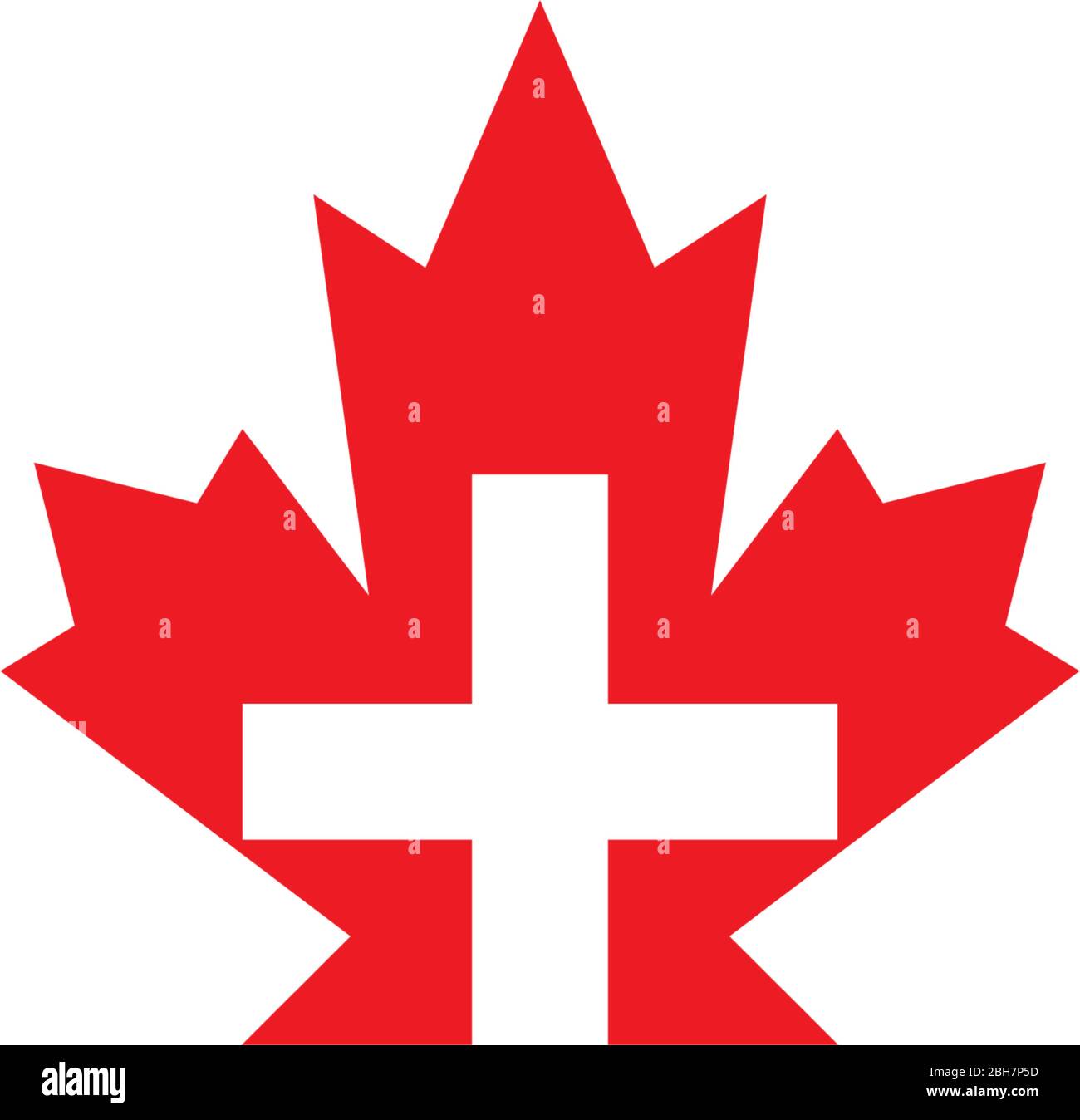 Maple leaf medical pharmacy logo icon illustration Stock Vector Image ...