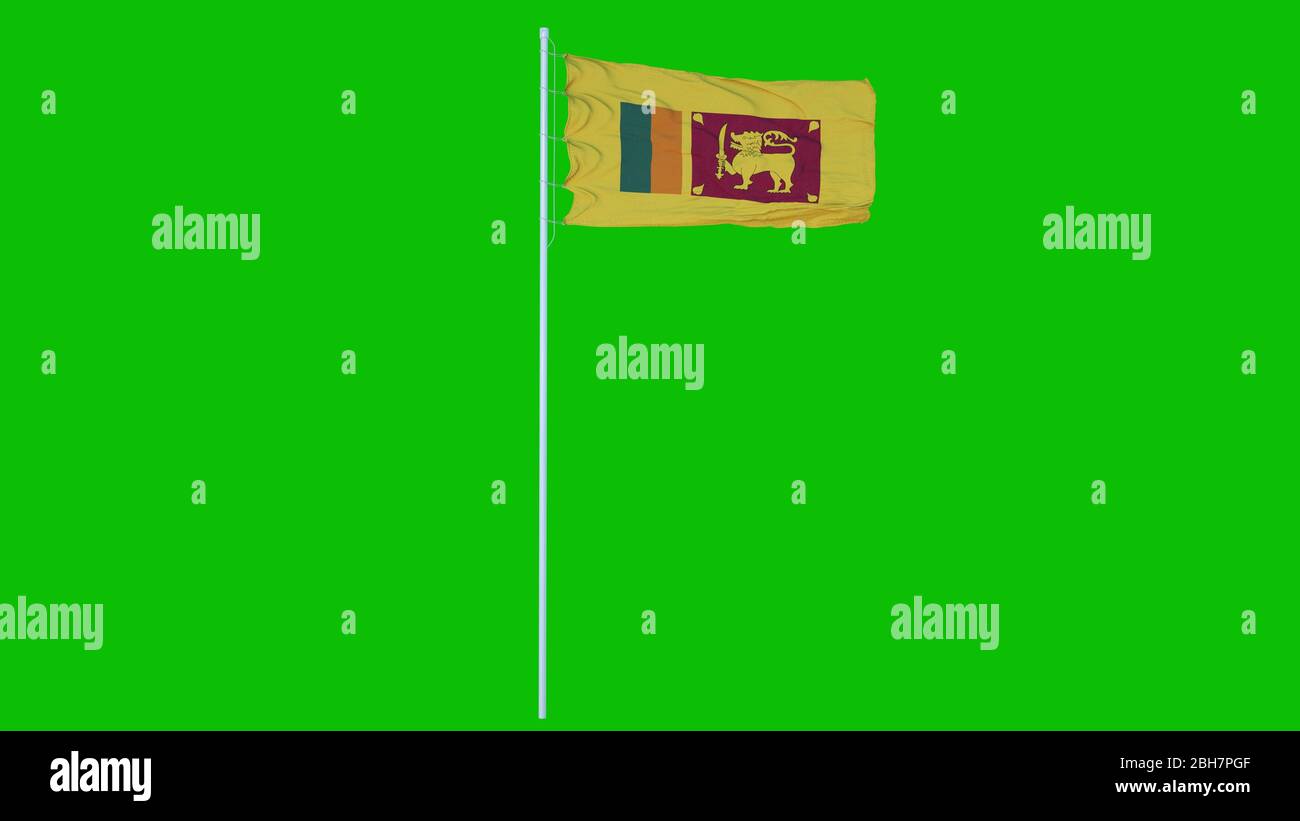 Waving flag sri lanka animation hi-res stock photography and images - Alamy