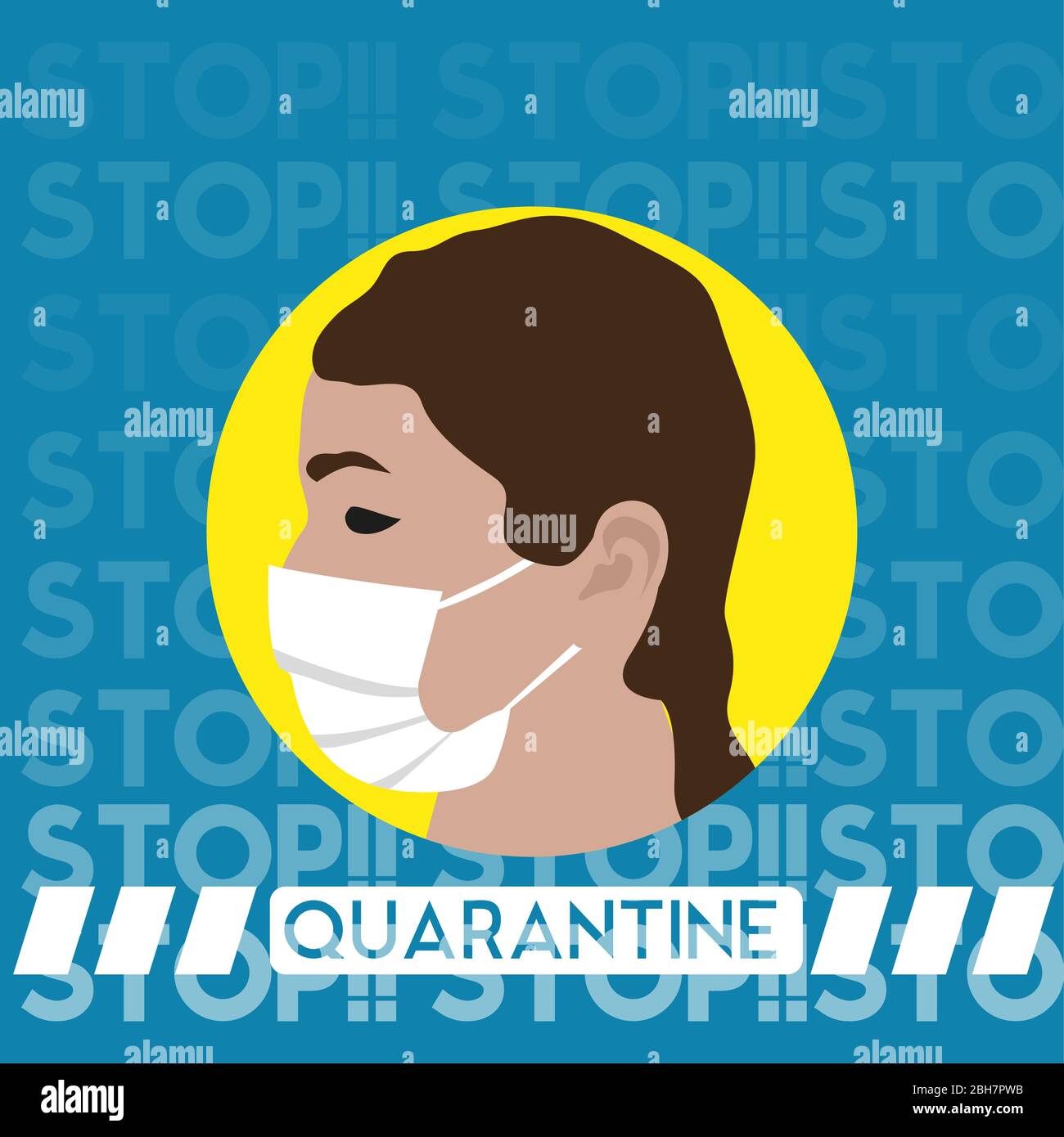 Coronavirus quarantine poster Stock Vector Image & Art - Alamy