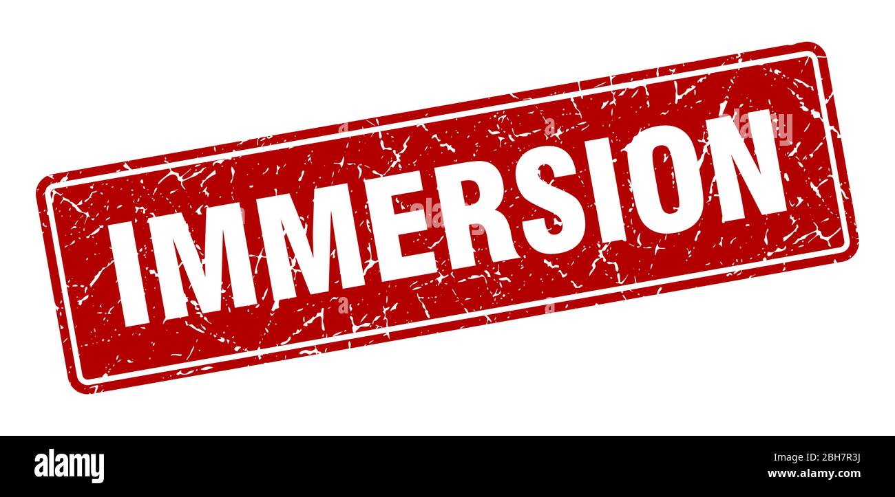 immersion stamp. immersion vintage red label. Sign Stock Vector Image ...