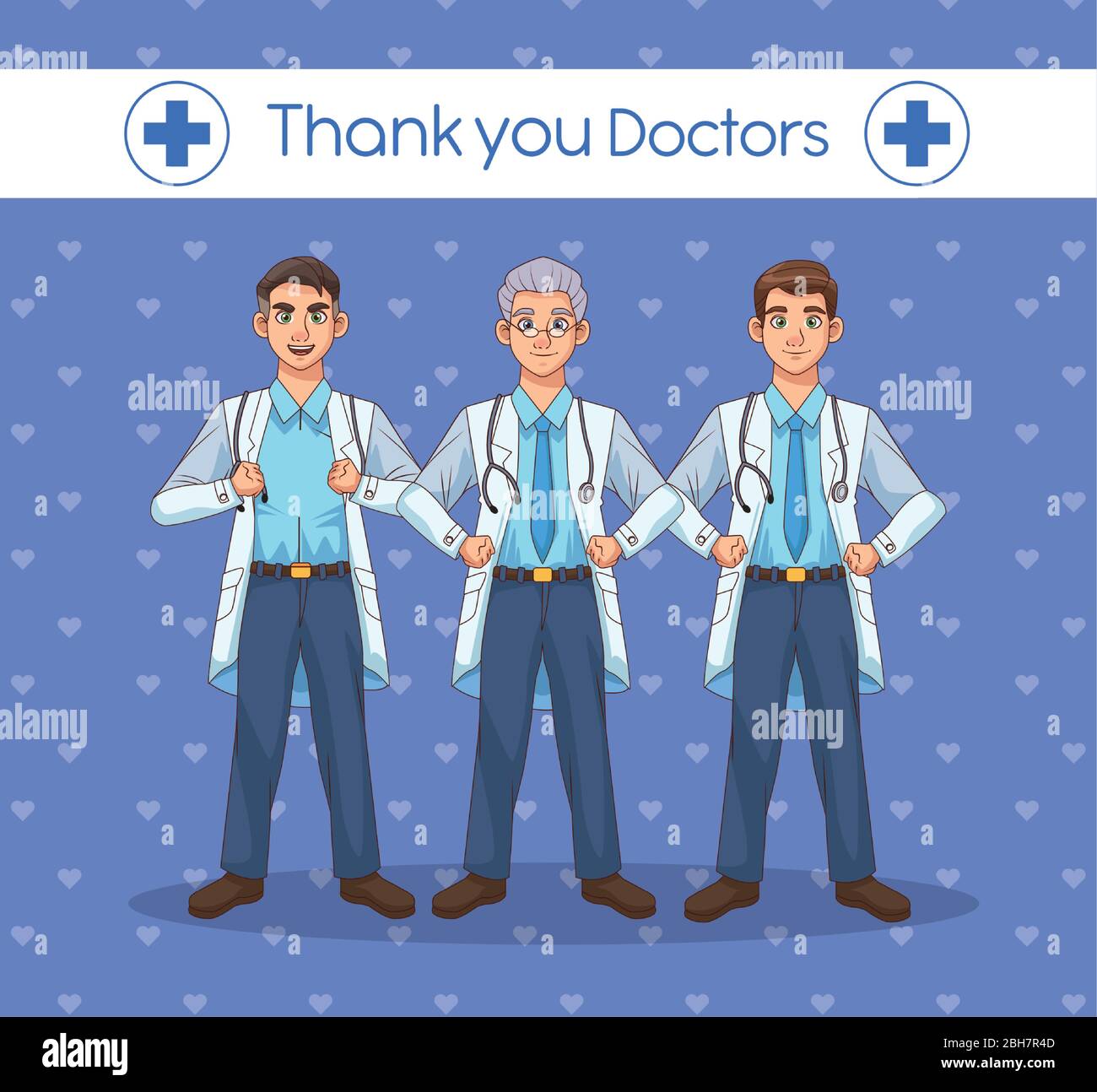 professionals doctors avatars characters icons Stock Vector Image & Art ...