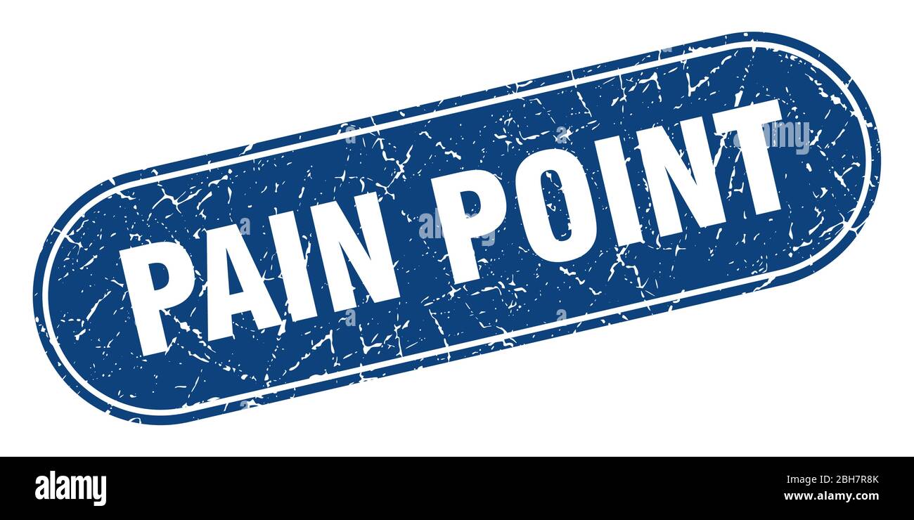 pain point sign. pain point grunge blue stamp. Label Stock Vector Image ...