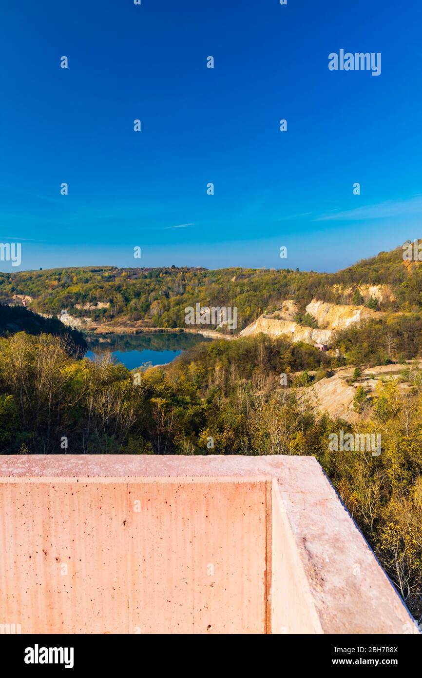 Gold mine near village of Rudabanya in Northern Hungary with a site of ...