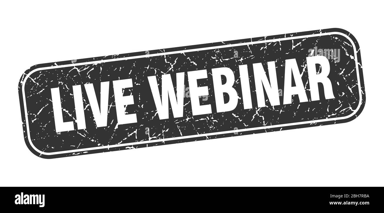 Live webinar rubber stamp hi-res stock photography and images - Alamy