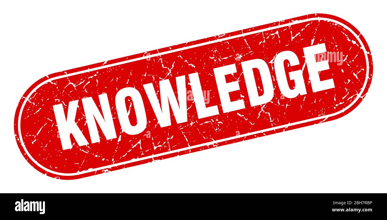 Knowledge red grunge vintage Stock Vector Images - Alamy