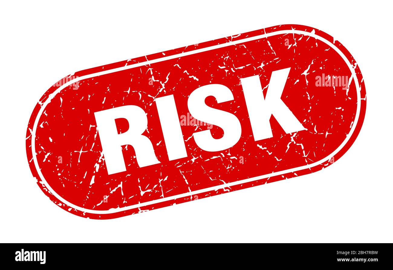 risk sign. risk grunge red stamp. Label Stock Vector Image & Art - Alamy