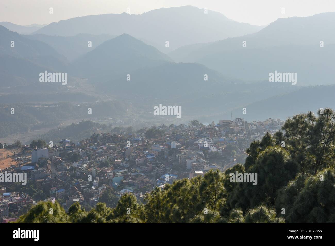View at the town of Tansen in Nepal Stock Photo - Alamy