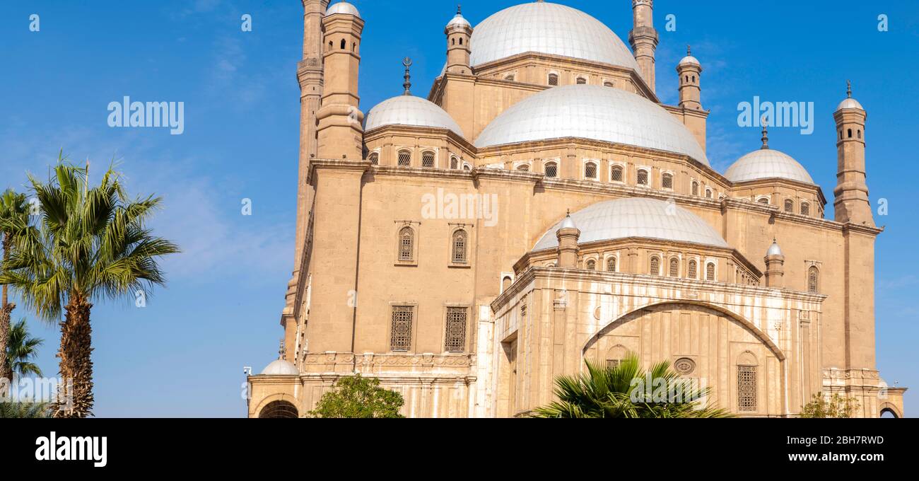 Exterior view of the Mosque of Muhammad Ali, Al Abageyah, El-Khalifa, Cairo Governate, Egypt ...