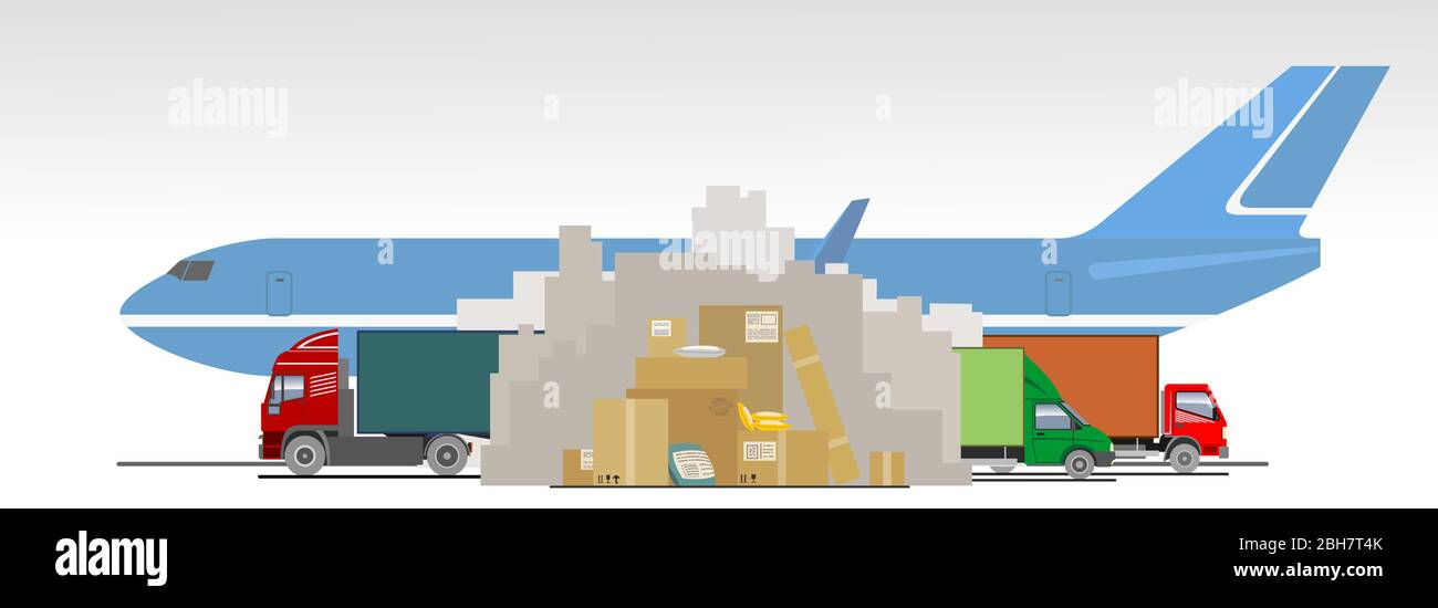 Delayed cargo Stock Vector Images - Alamy