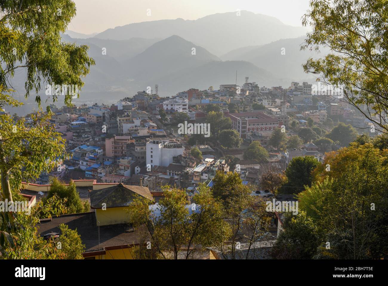 View at the town of Tansen in Nepal Stock Photo - Alamy