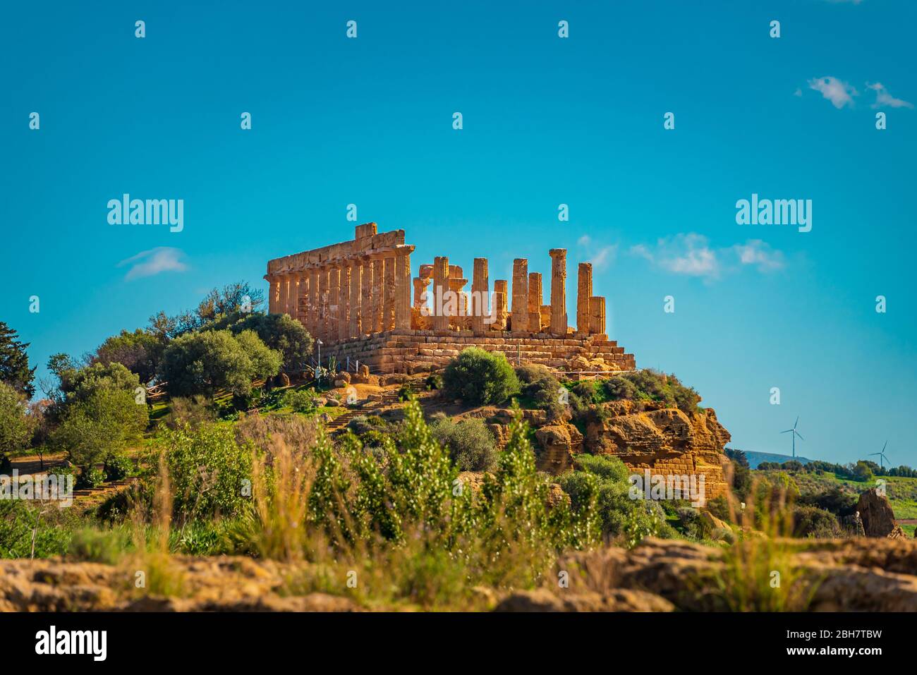 Valle dei Templi(Valley of the Temples) is an archeological site with ...