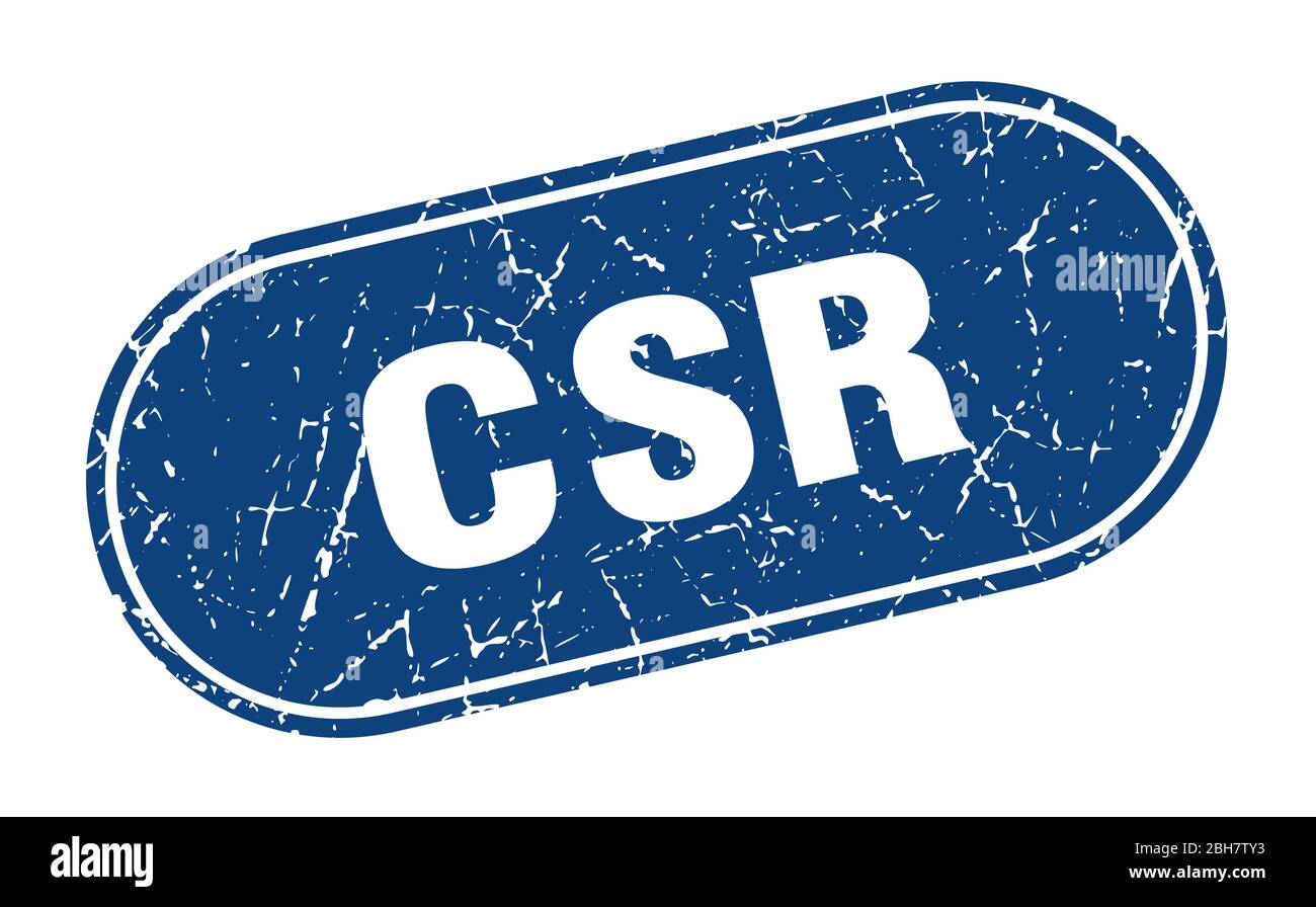 csr sign. csr grunge blue stamp. Label Stock Vector Image & Art - Alamy