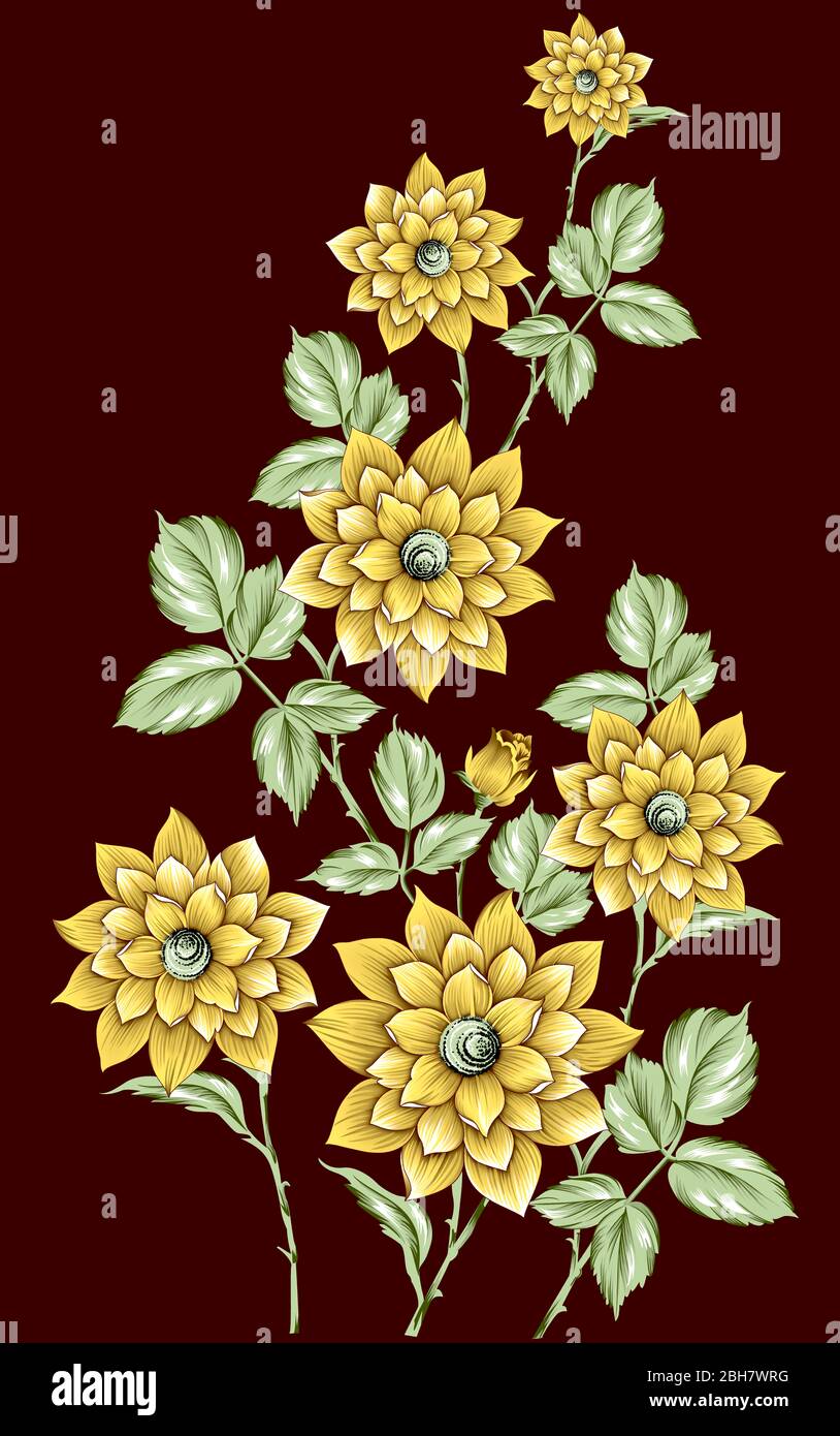 traditional flower bunch with background Stock Photo - Alamy