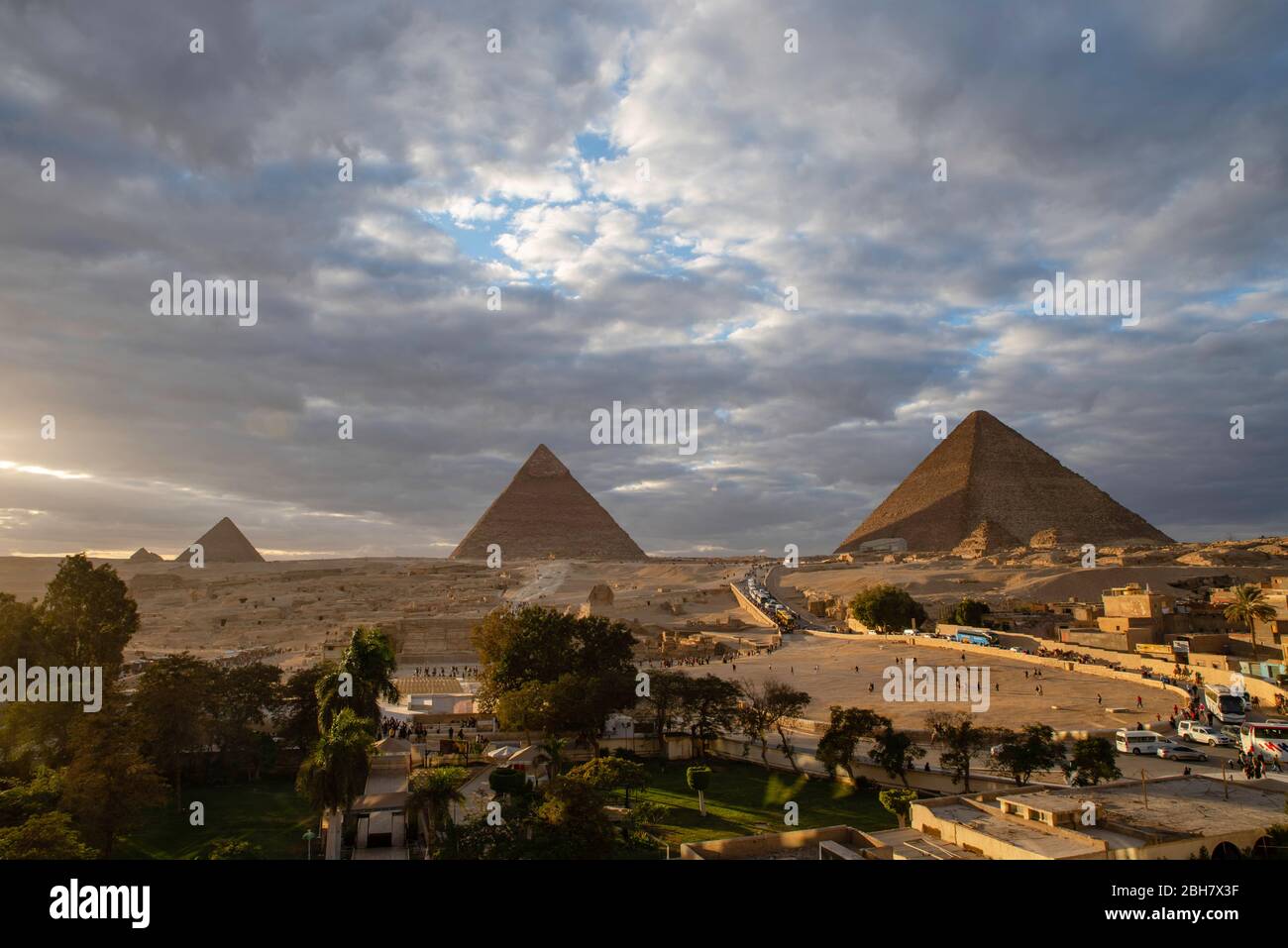 Giza Pyramids; Al Haram, Giza Governate, Egypt Stock Photo - Alamy