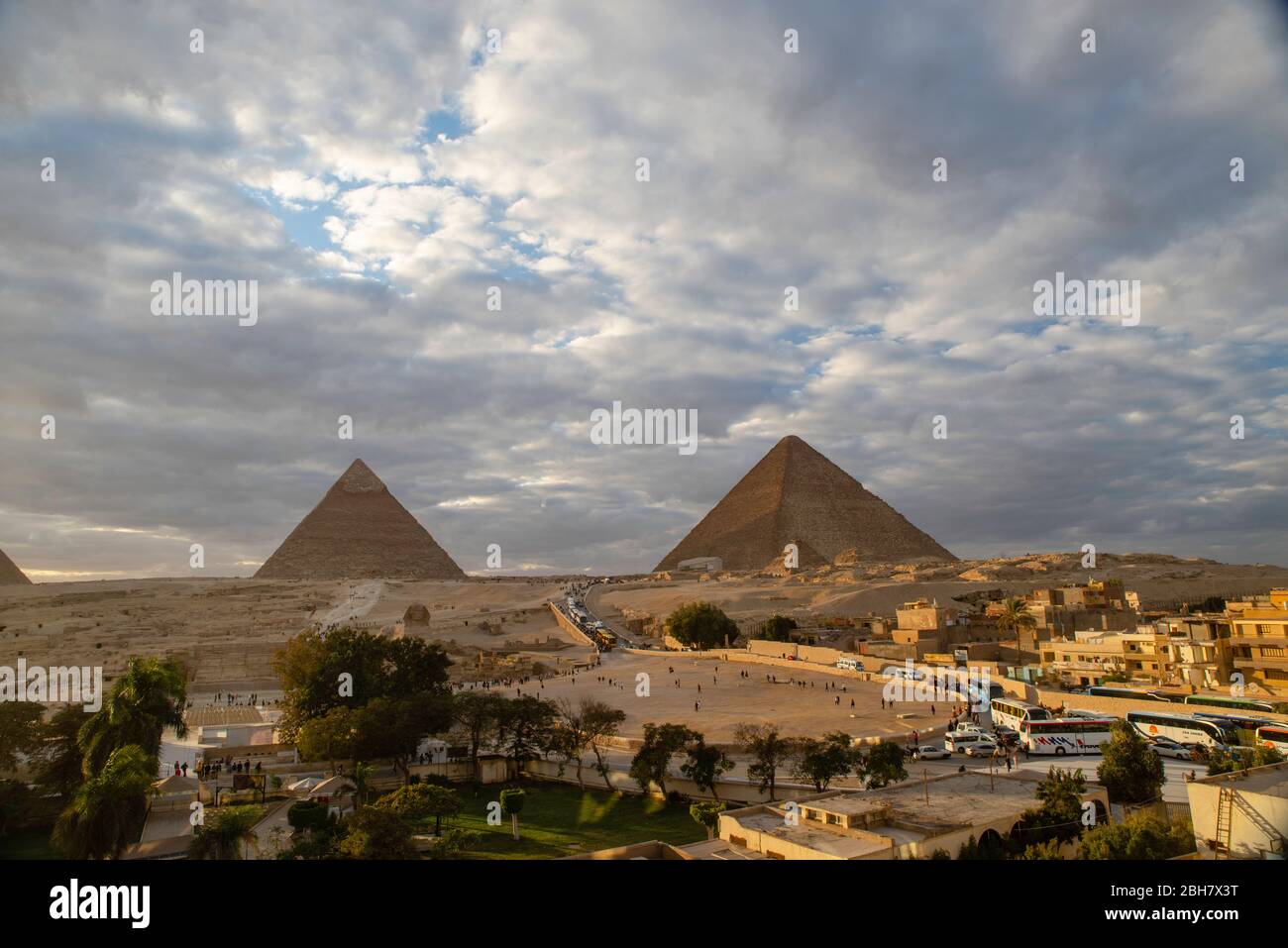 Giza Pyramids; Al Haram, Giza Governate, Egypt Stock Photo - Alamy