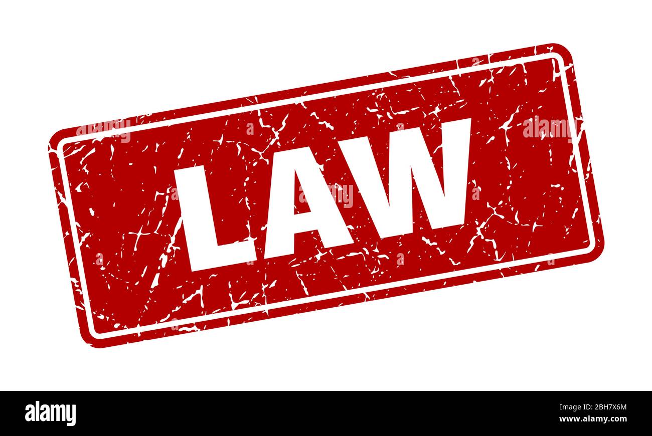 law stamp. law vintage red label. Sign Stock Vector Image & Art - Alamy