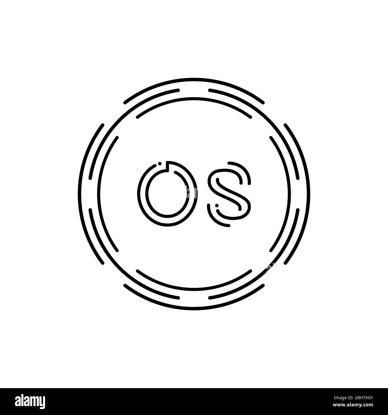Initial Monogram Letter OS Logo Design Vector Template. Digital ... Initial Monogram Letter OS Logo Design Vector Template. Digital ...