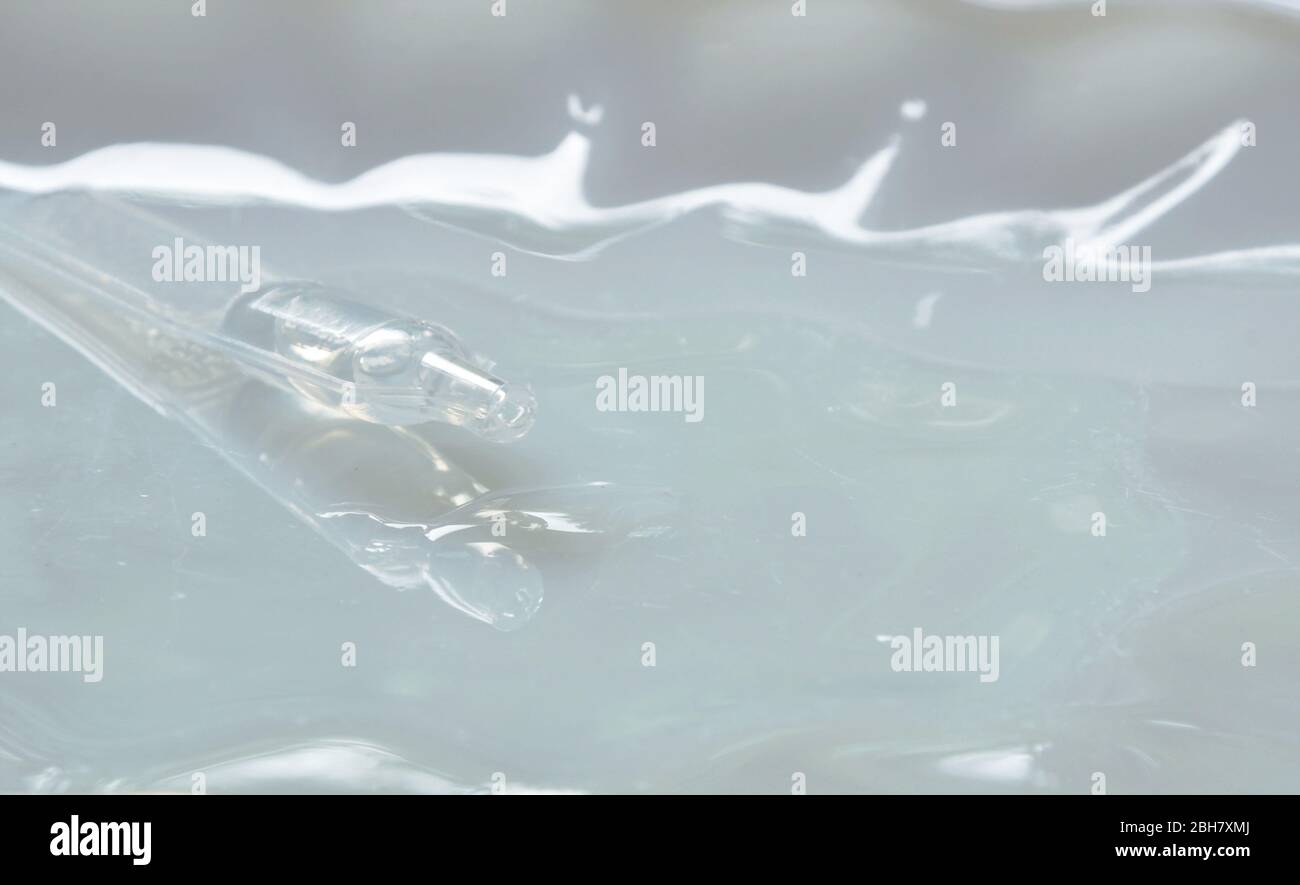 artificial tears tube for moist eyes dropping on white background Stock ...