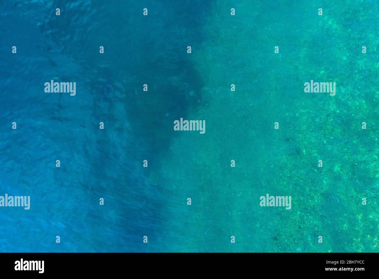 Aerial view on turquoise waves, water surface texture Stock Photo - Alamy