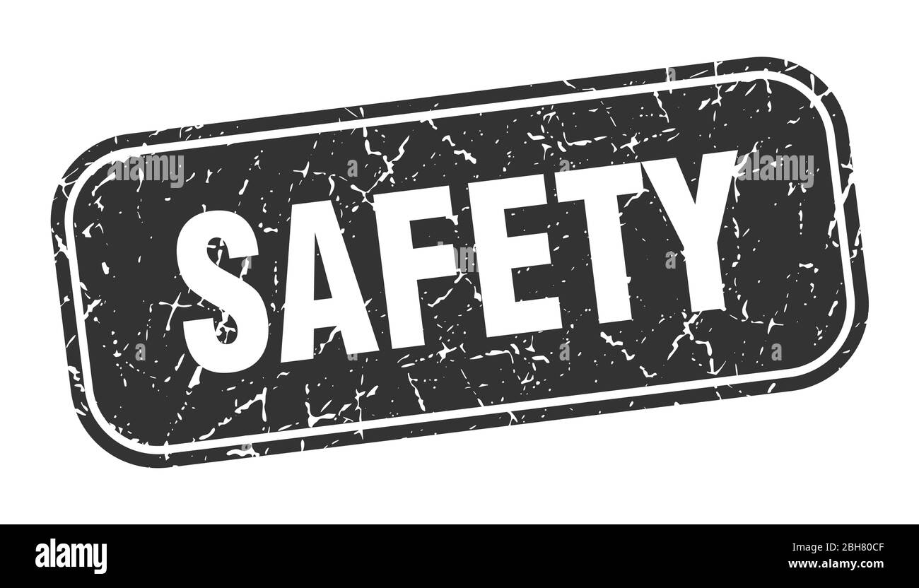 safety stamp. safety square grungy black sign Stock Vector Image & Art ...