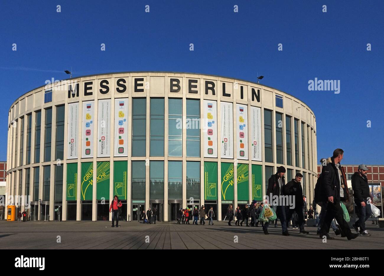 24.01.2020, Berlin, , Germany - Entrance South of the Berlin Fair on ...