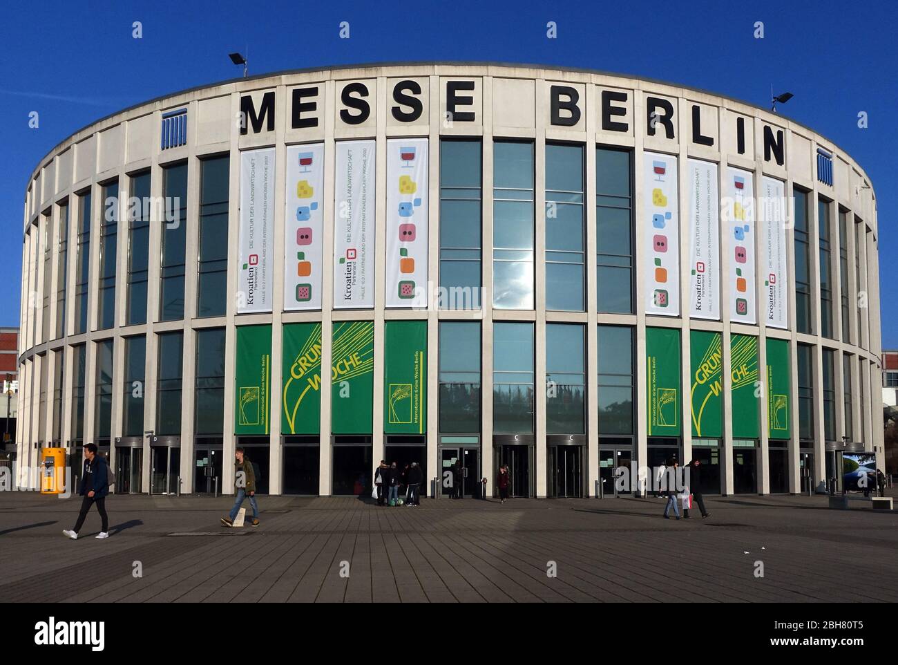 24.01.2020, Berlin, , Germany - South Entrance to Messe Berlin at ...