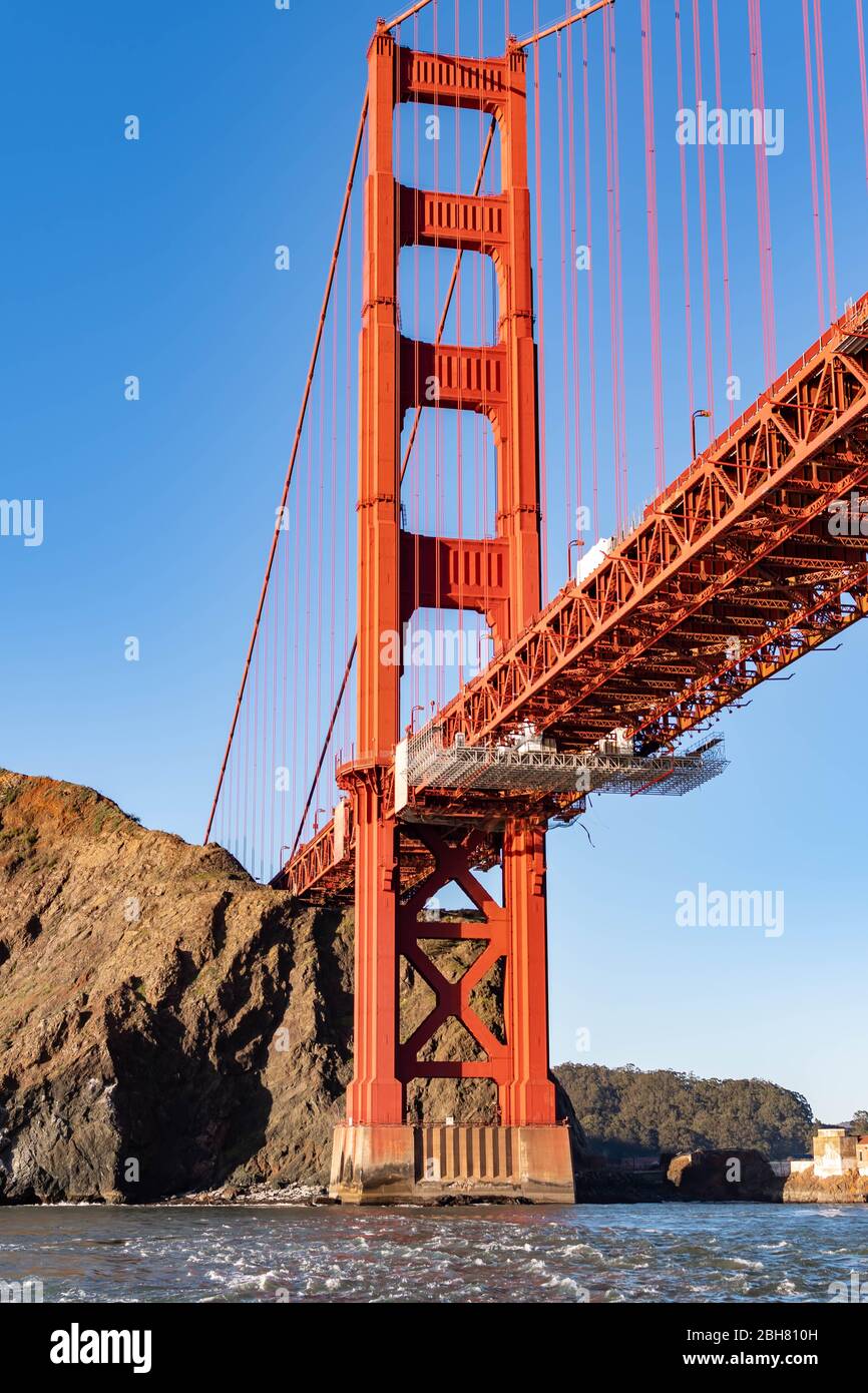 Famous Golden Gate Bridge in San Francisco California USA. The Golden ...