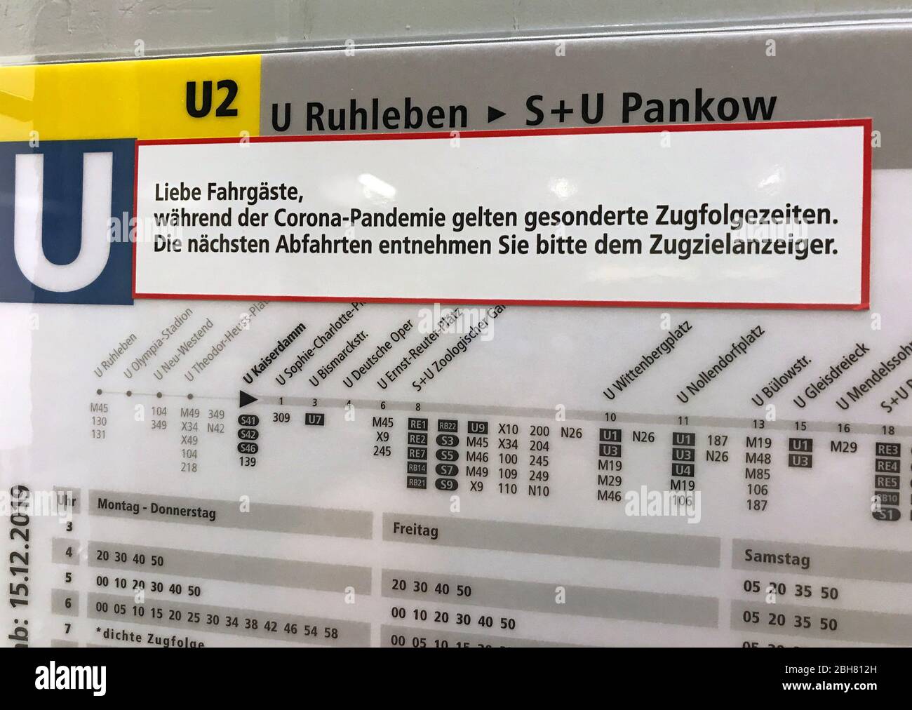 Underground timetable berlin hi-res stock photography and images - Alamy