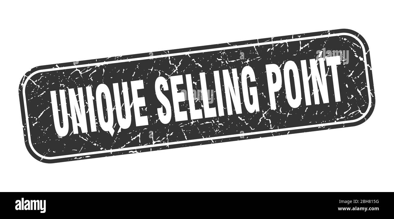 unique selling point stamp. unique selling point square grungy black ...