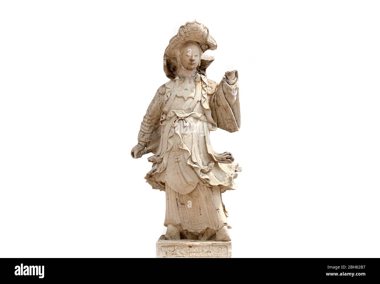 The Chinese stone doll looks like woman isolated Stock Photo - Alamy