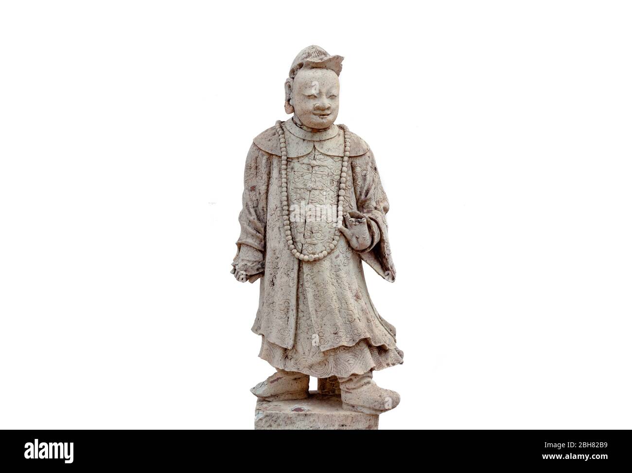 The Chinese stone doll looks like a man isolated Stock Photo - Alamy