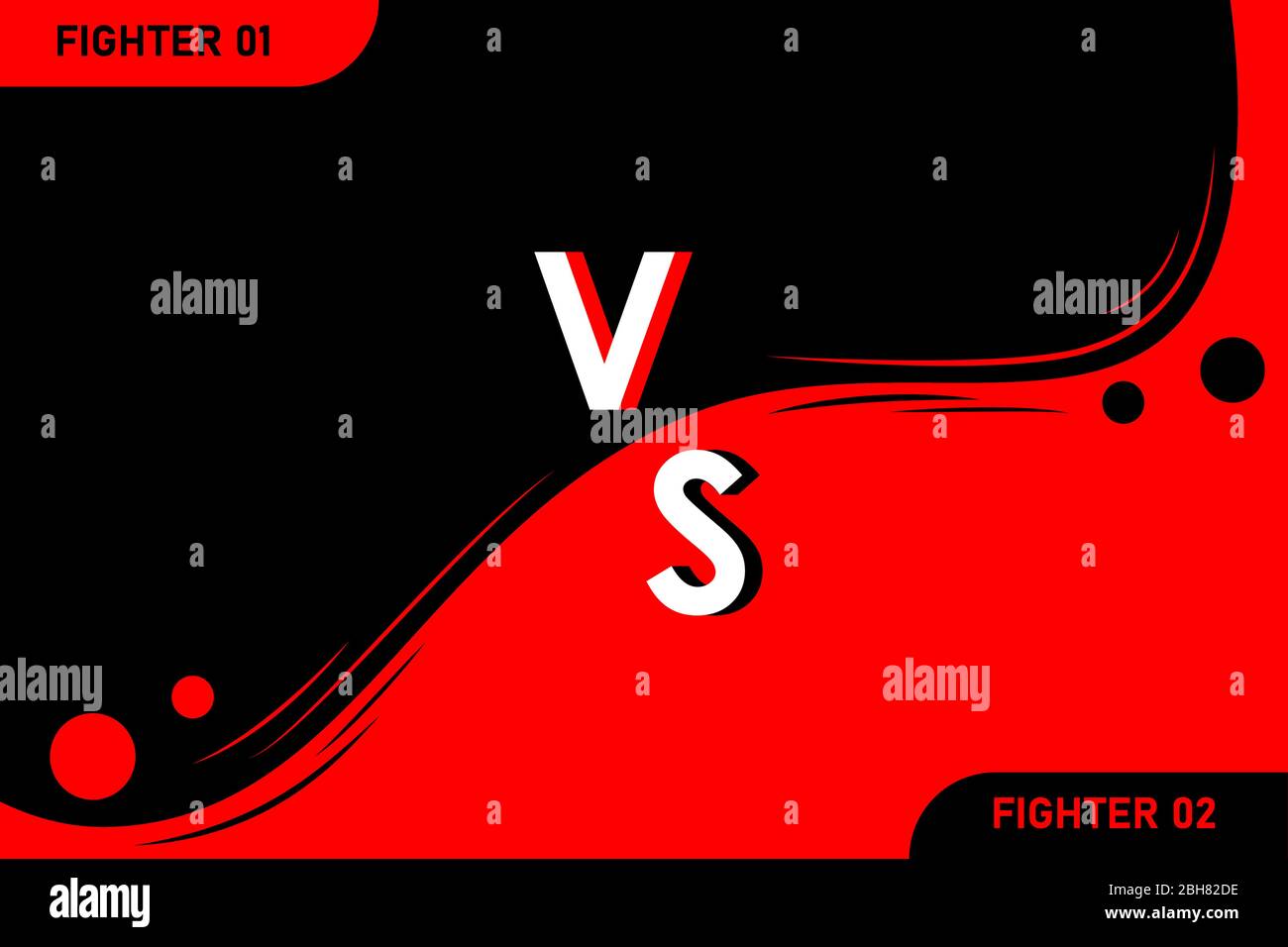 Versus VS letters fight Vector illustration on backgrounds in flat ...
