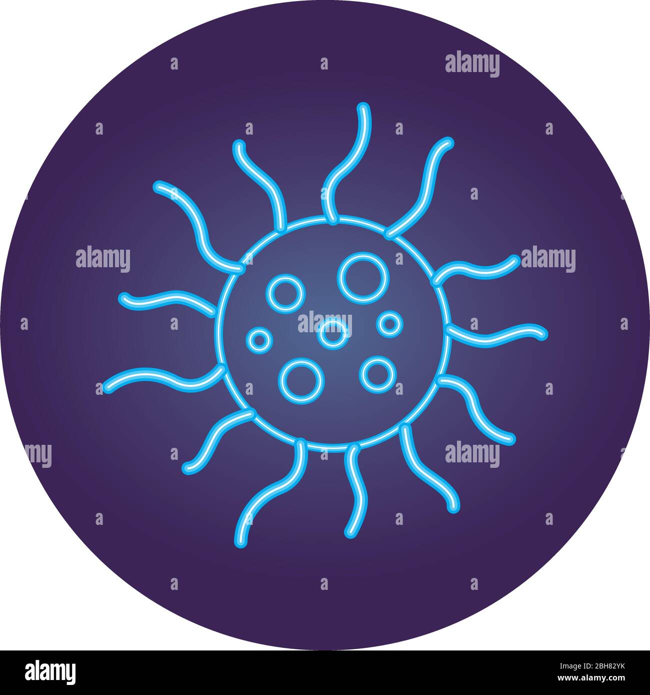 spore bacterium neon style icon Stock Vector Image & Art - Alamy