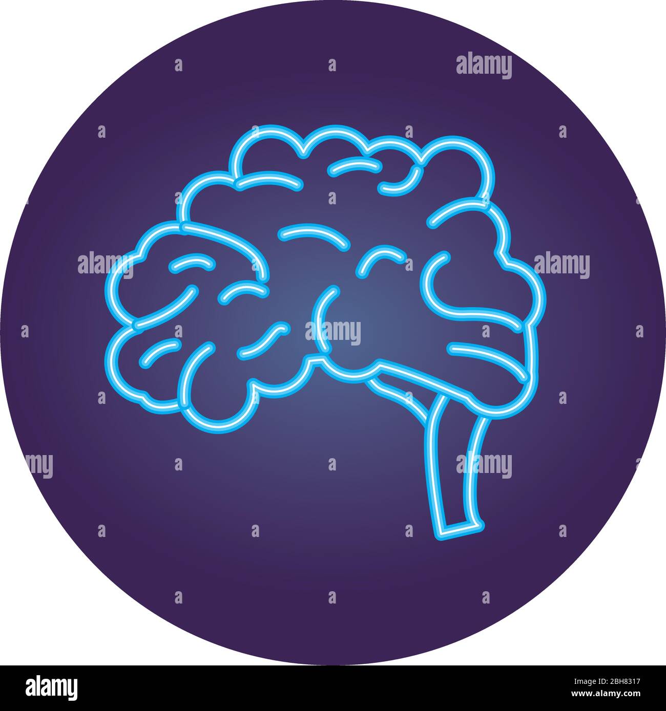 brain human organ neon style icon Stock Vector Image & Art - Alamy