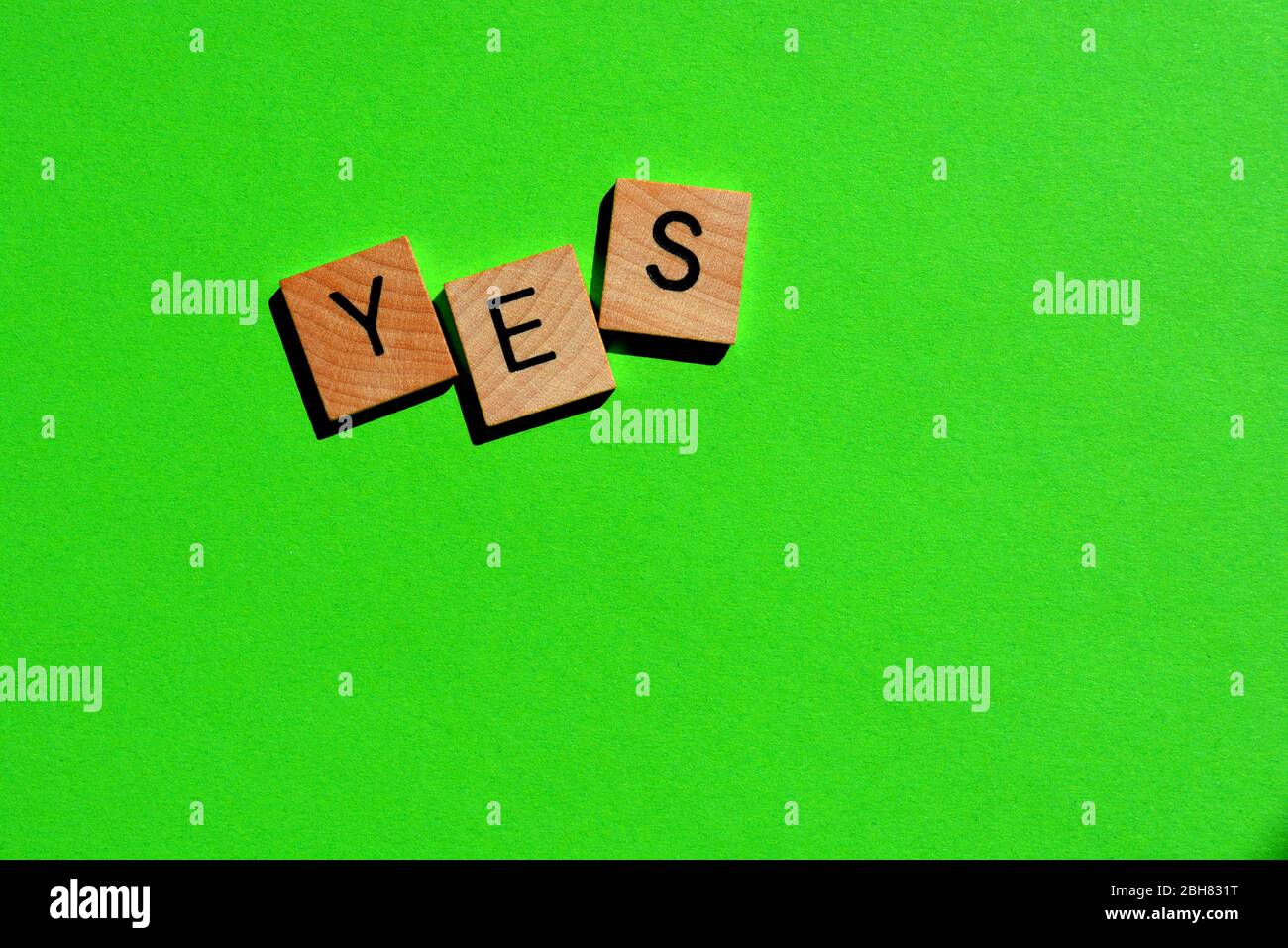Yes word hi-res stock photography and images - Alamy
